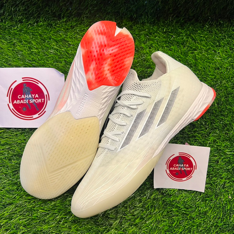 Jual ( BISA COD ) SEPATU FUTSAL ADIDAS X SPEEDFLOW.1 WHITE RED IC ...