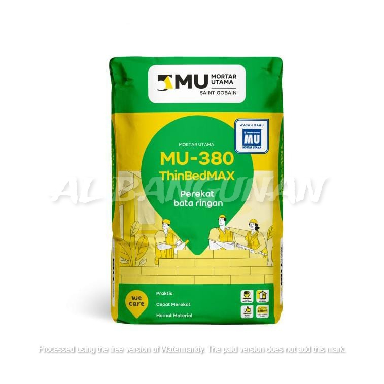 Jual SEMEN INSTAN MORTAR MU - 380 40 KG PEREKAT BATA RINGAN | Shopee ...