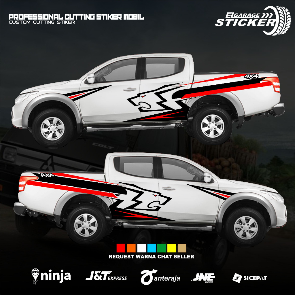Jual Stiker mobil hilux 4x4 cutting stiker all mobil hilux triton 4x4 ...