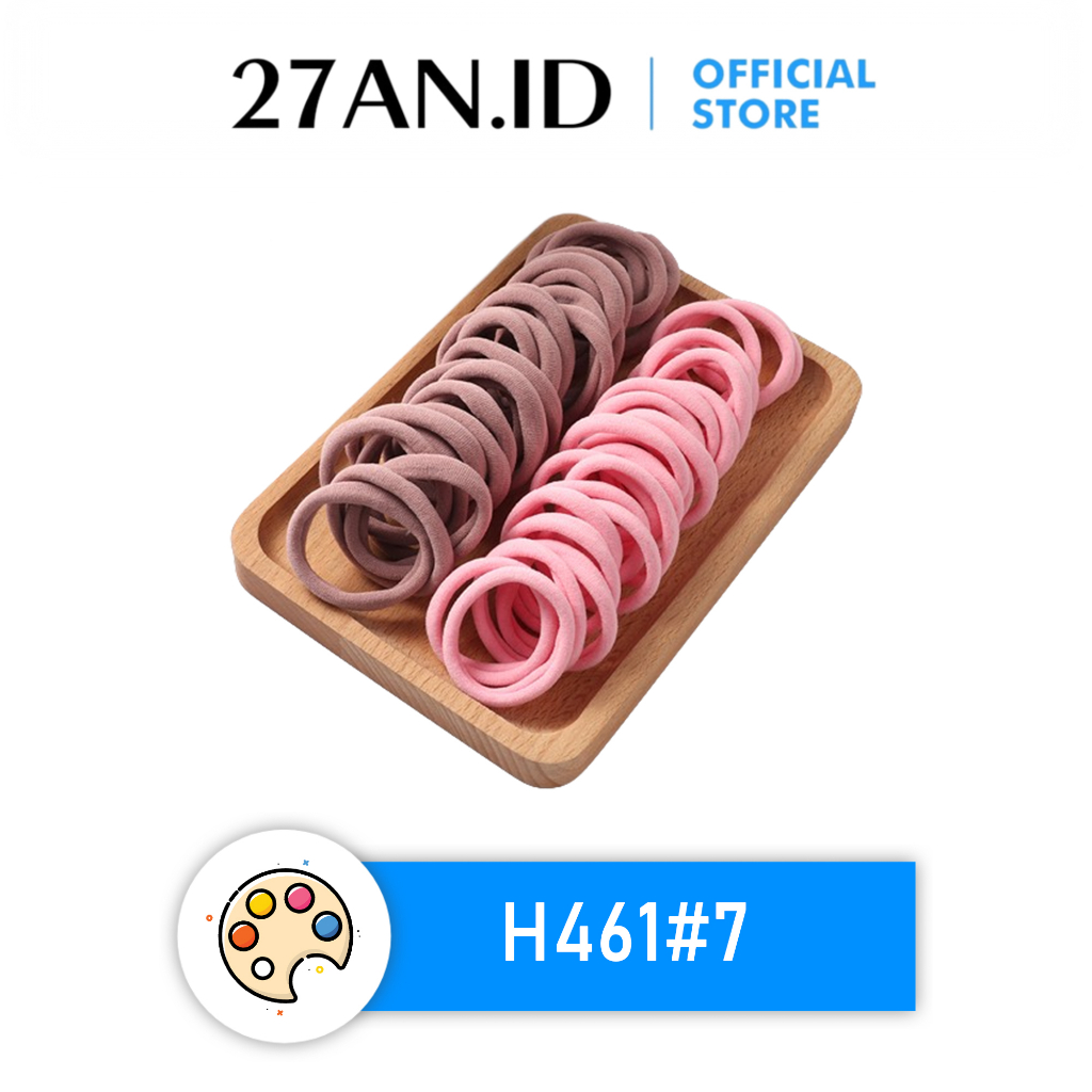 Jual ( 27AN.ID ) Ikat Rambut Wanita H461 Ikat karet Rambut polos isi ...