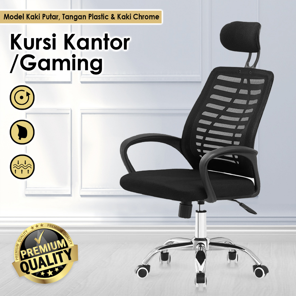 Jual Kursi Kantor - Kursi Gaming Hidrolik Modern Dengan Sandaran Kepala ...