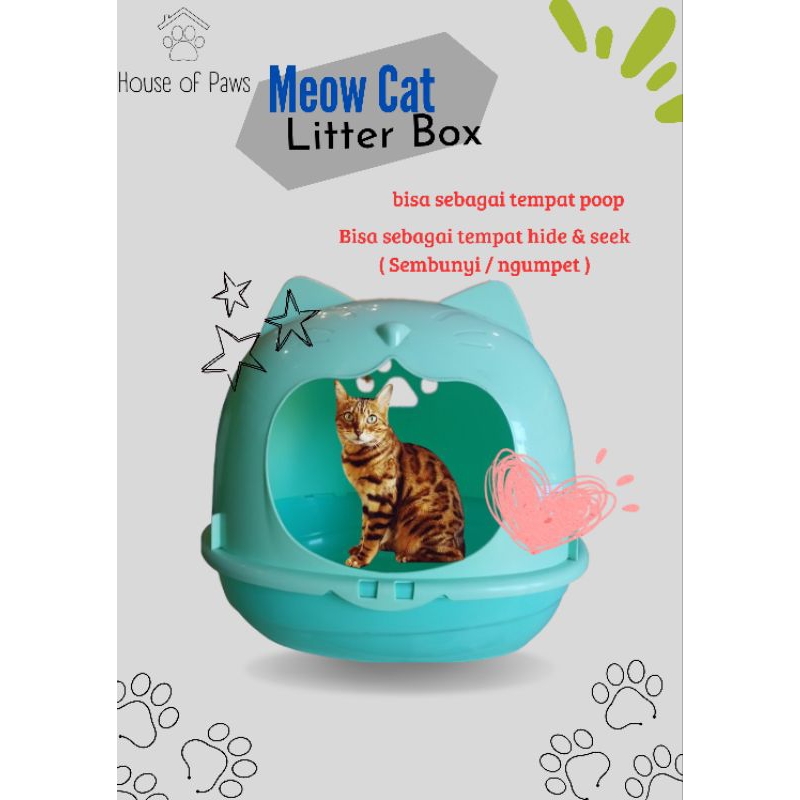 Jual Cat Litter Box Tempat pasir & tempat pup kucing dgn Varian Model ...