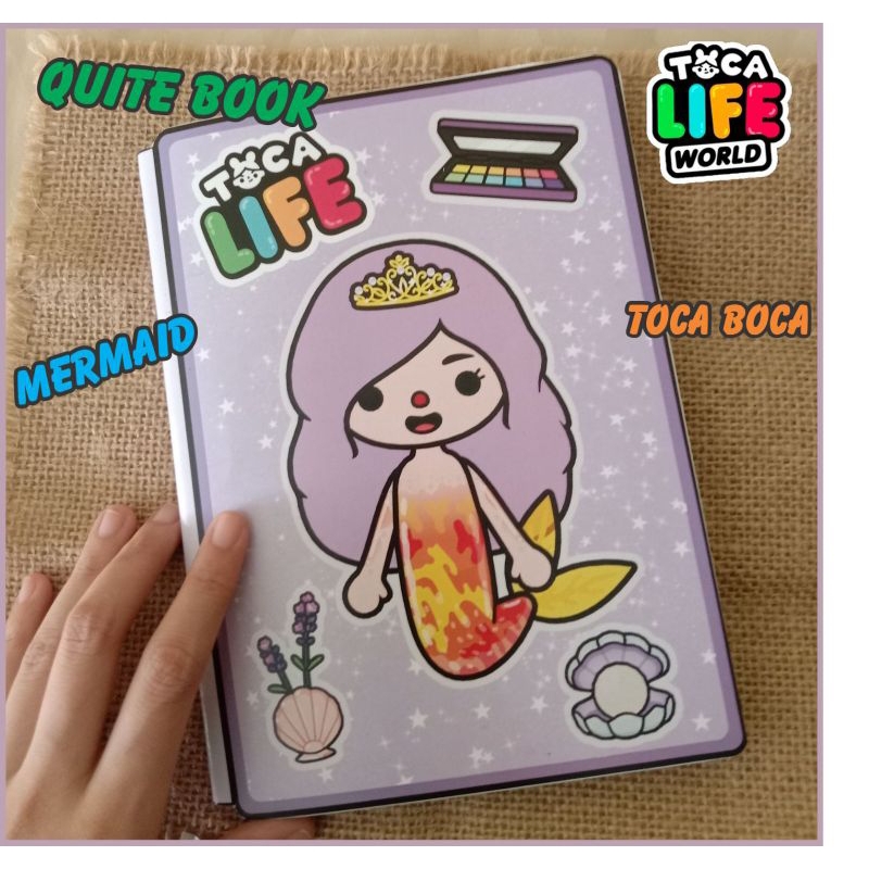Jual Quite book toca boca mermaid /papper doll toca boca mermaid/mainan ...