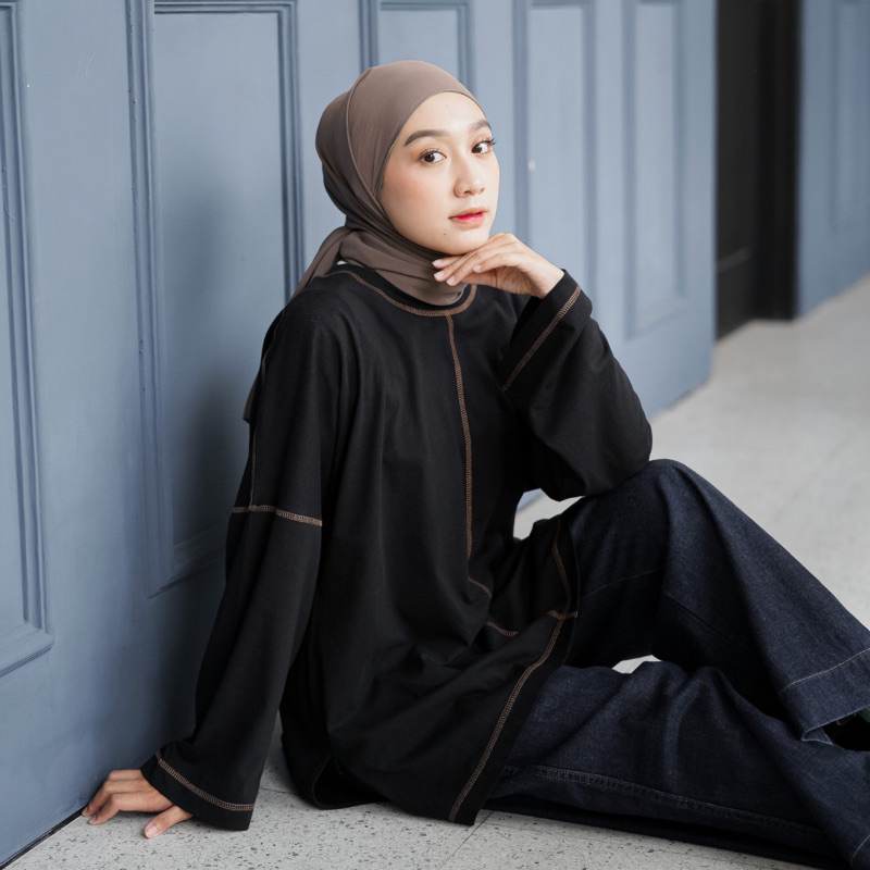 Jual Kirei Outfit - Kaos Basic Oversize Jahit Luar Nonbusui dan Busui ...
