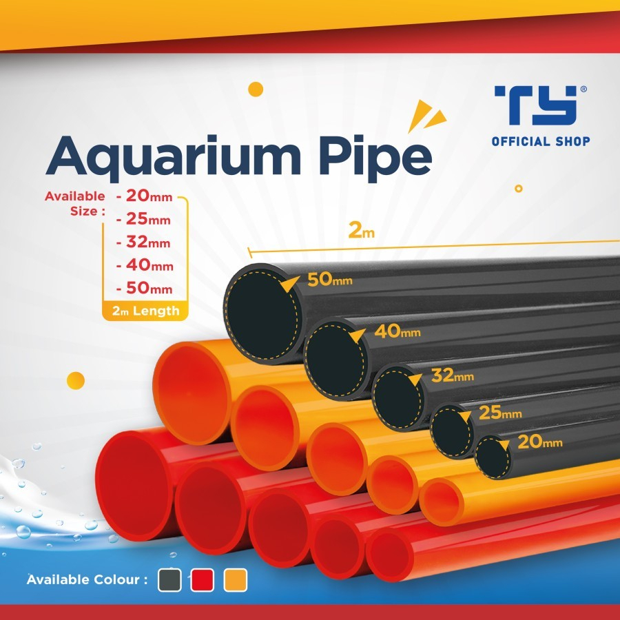 Jual TY Aquarium Pipe pipa U – PVC by 3 Pawns Pipa Aquarium | Shopee Indonesia