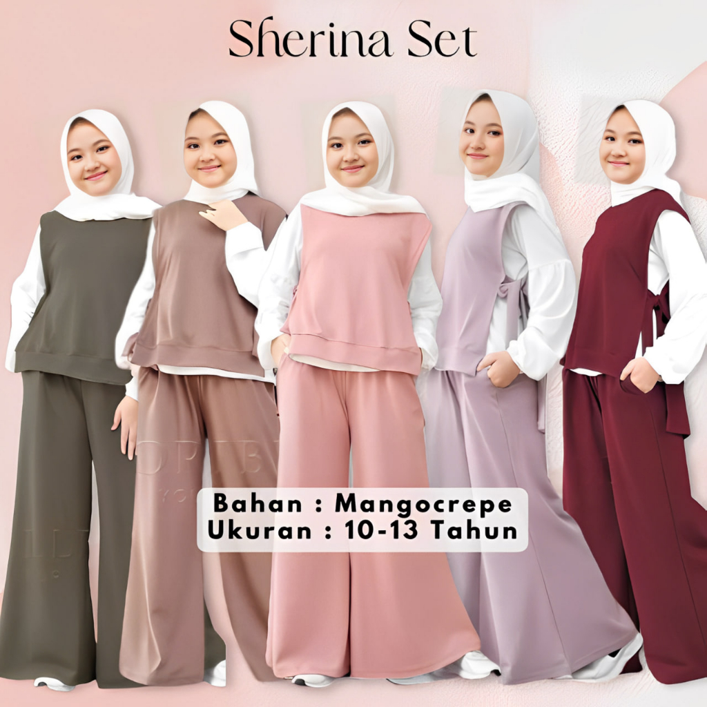 Jual Baju Setelan Anak Perempuan Usia 10 11 12 13 14 Tahun Sherina Set ...