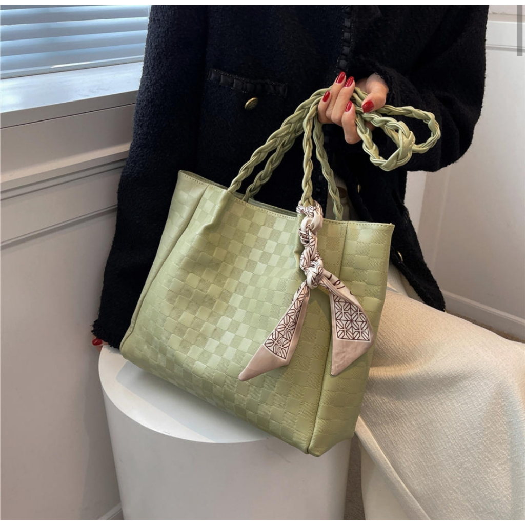 Jual Tote Bag Wanita - Tas Wanita Korea (free syal) - Tas Bahu Wanita ...