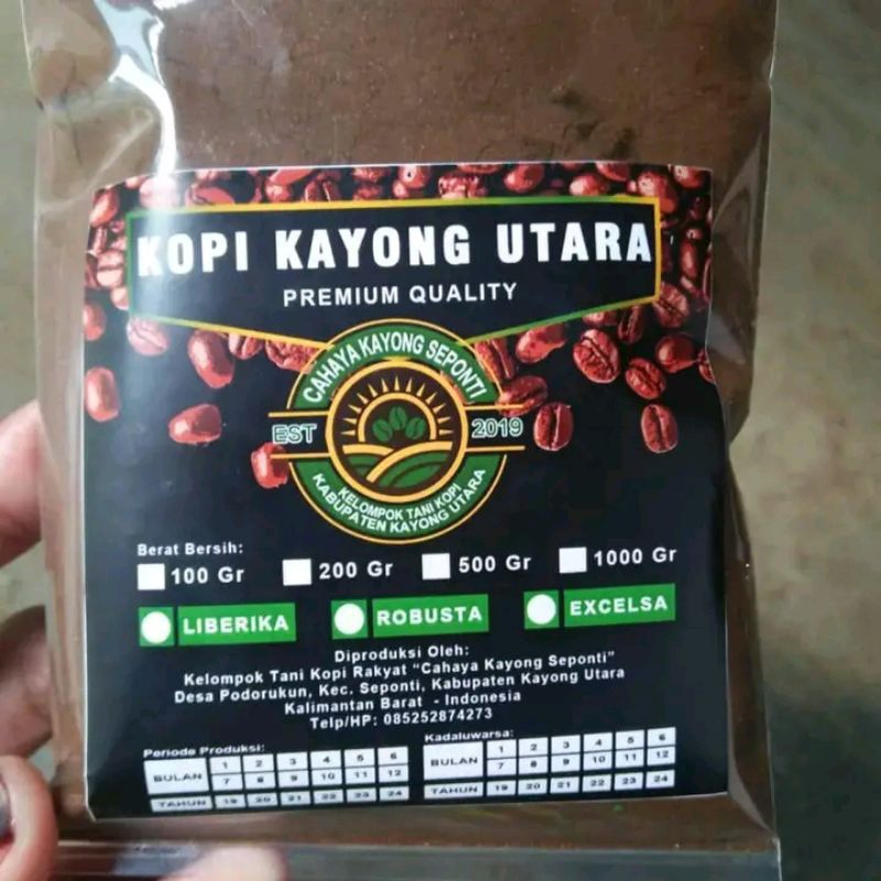 Jual 100GR BUBUK KOPI LIBERIKA KHAS KAYONG UTARA (CAHAYA KAYONG SEPONTI ...