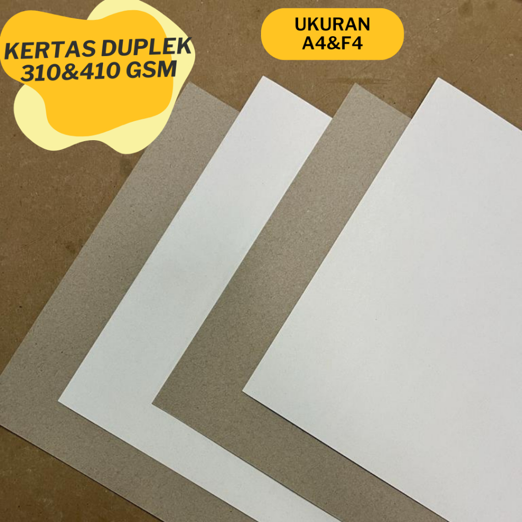 Jual [Isi 50 lembar]Karton Duplek Kertas Duplex Tebal 310 & 450 Gsm ...