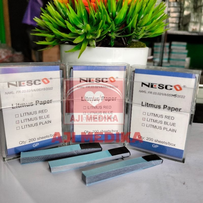 Jual kertas lakmus merah dan biru Nesco/Litmus Paper | Shopee Indonesia
