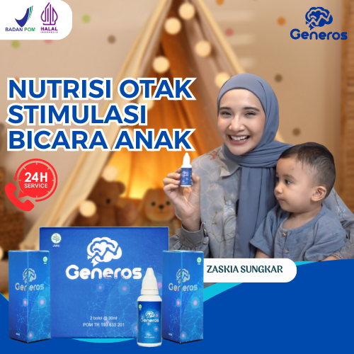 Jual Generos Nutrisi Otak Anak Atasi Speech Delay - 1 Box Isi 2 Botol ...