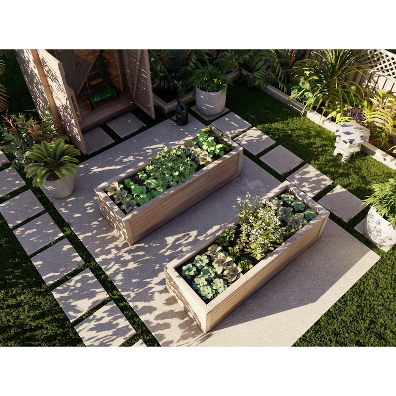 Jual EcoGarden Planter Box Kayu Serbaguna,planter box kayu tanaman ...