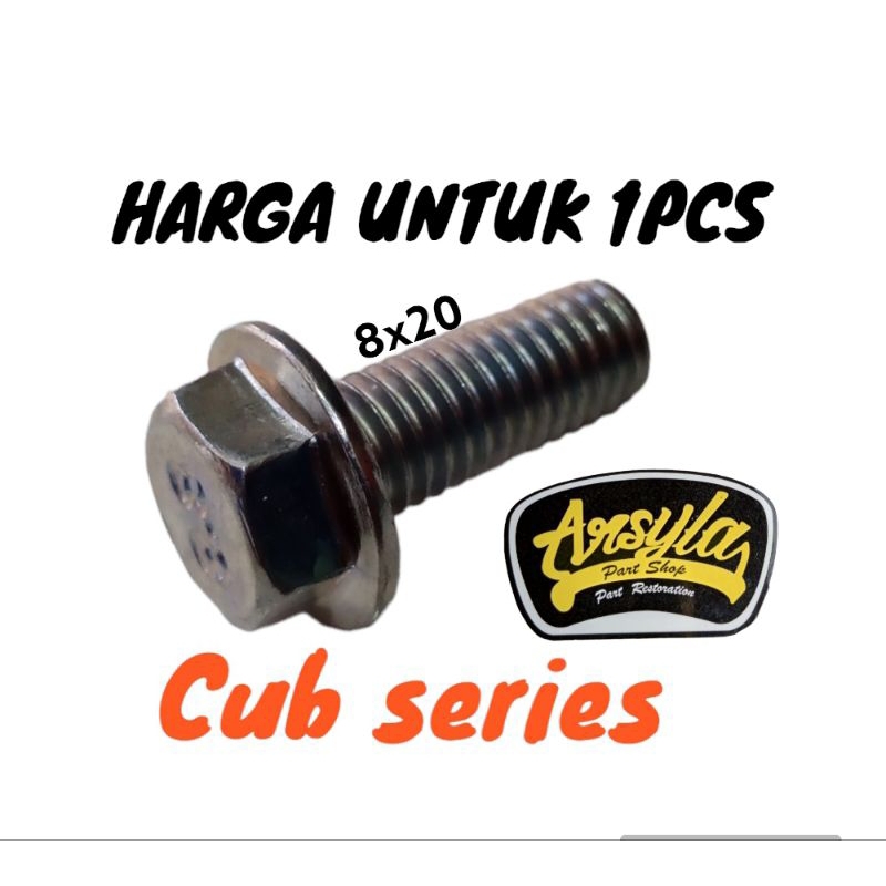 Jual baut baud besi barstep honda pispot c50 c70 c90 c700 c800 supercup ...