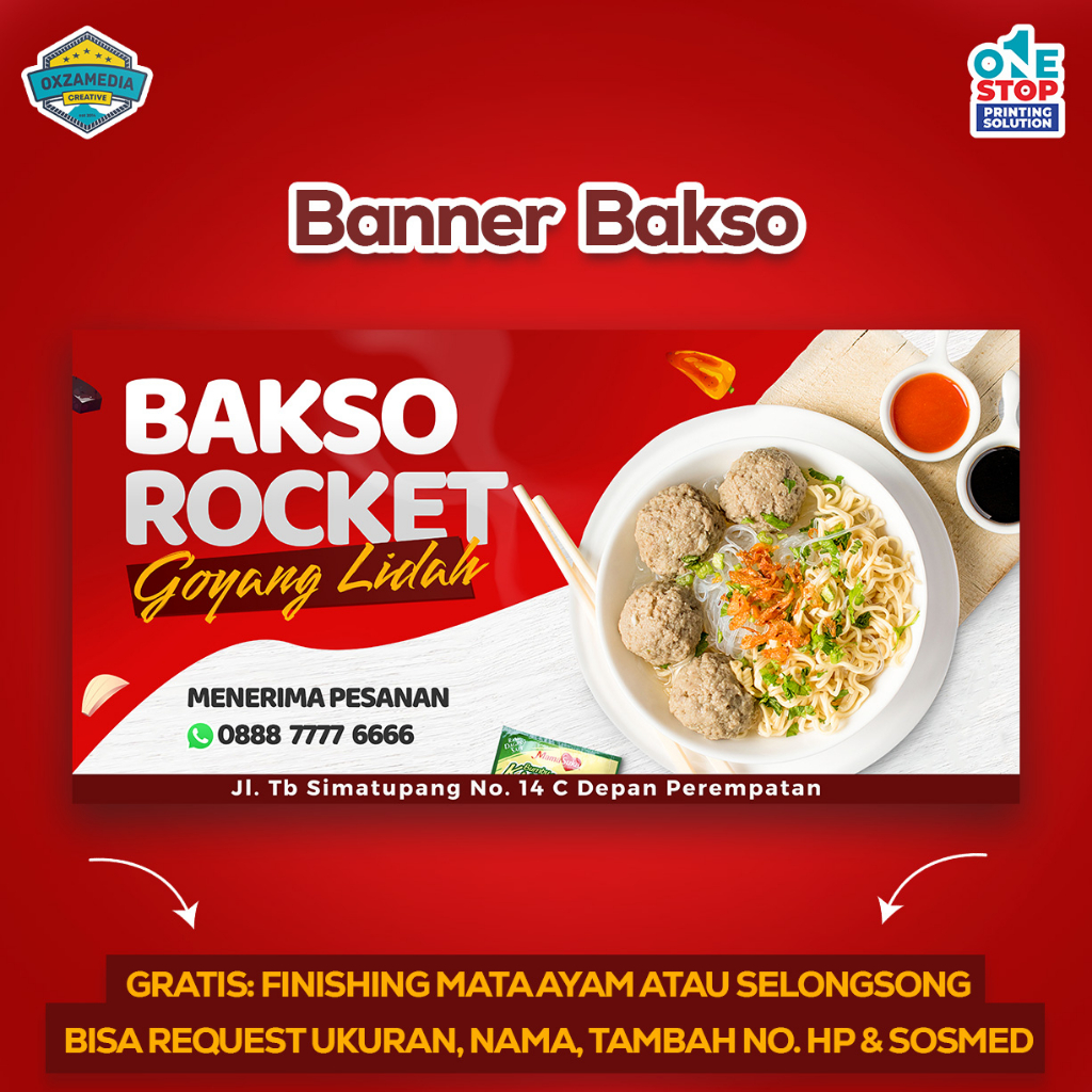 Jual SPANDUK BANNER BAKSO BISA GANTI NAMA DAN MENU - GRATIS DESAIN ...