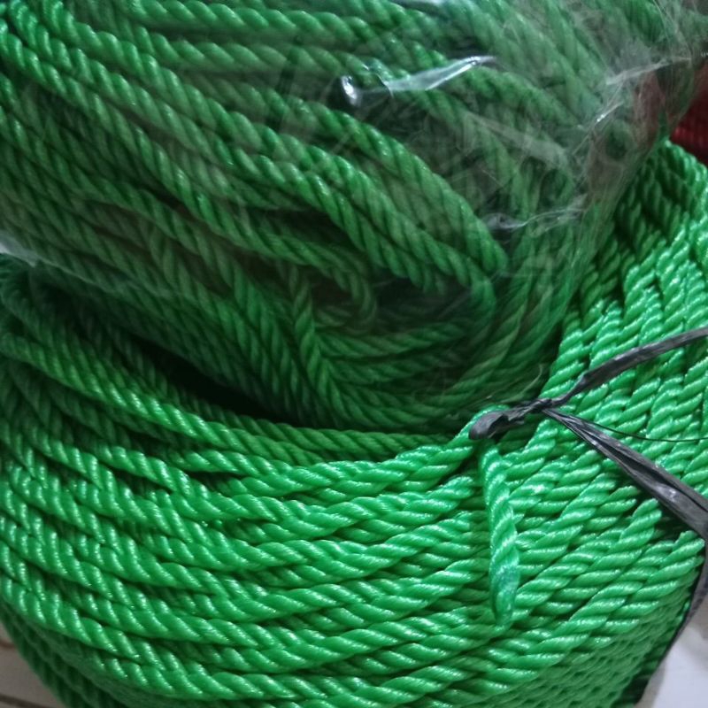 Jual tali tambang plastik eceran 5 mili hijau panjang 50 meter sampai 10 m | Shopee Indonesia