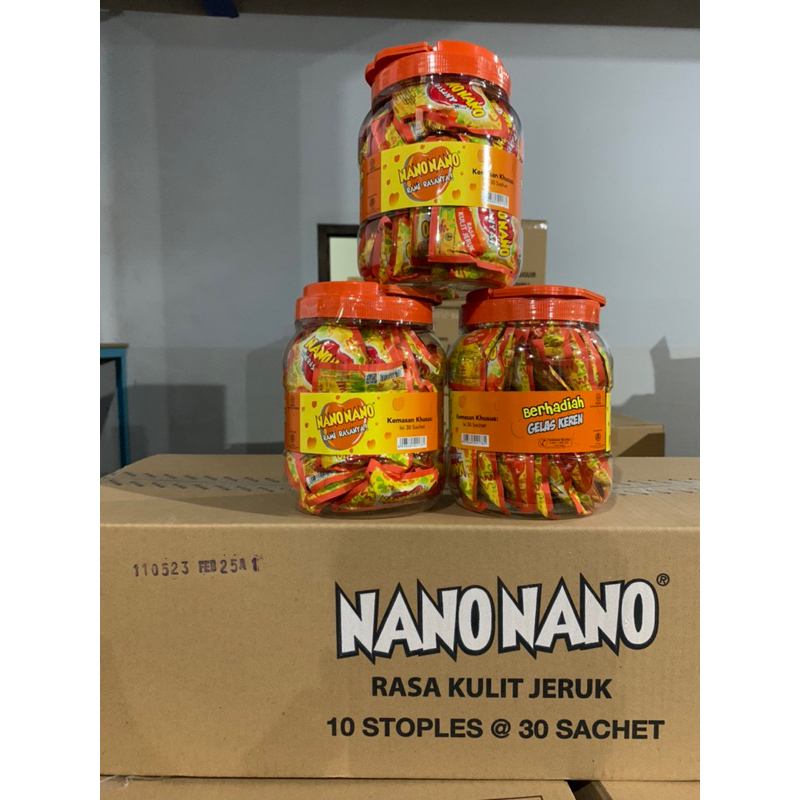 Jual Permen Nano Nano kemasan stoples isi 30 sachet. | Shopee Indonesia