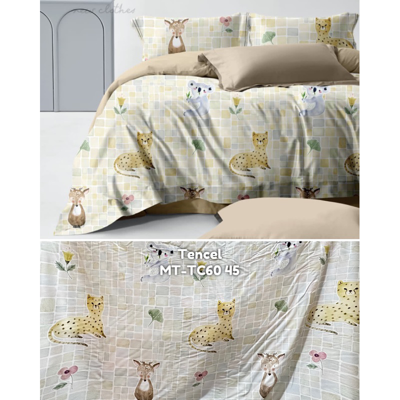 Jual moon kain sprei meteran serat organik bamboo lyocell fiber motif ...