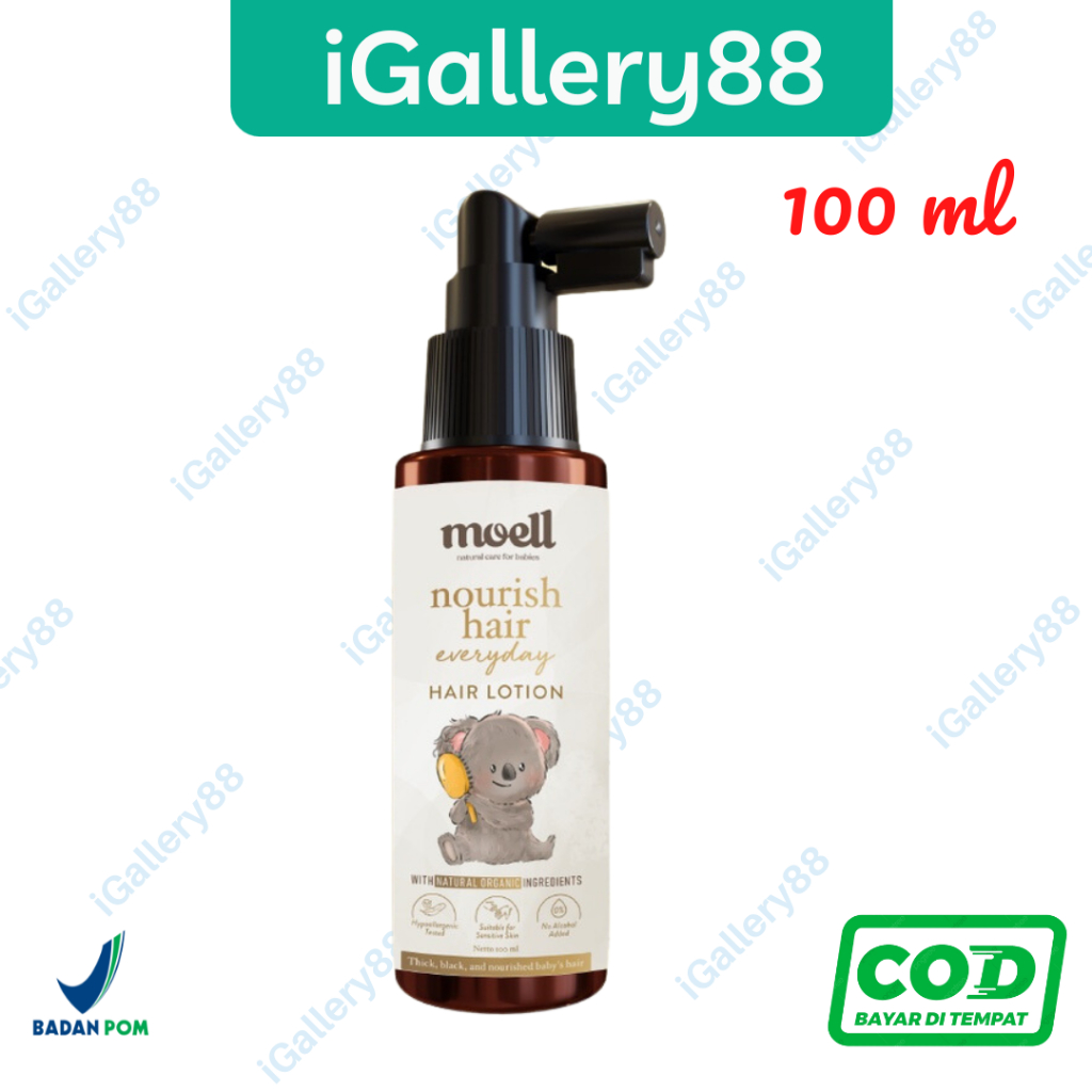 Jual Moell Nourish Hair Everyday - Hair Lotion 100ml / Hair lotion anak ...