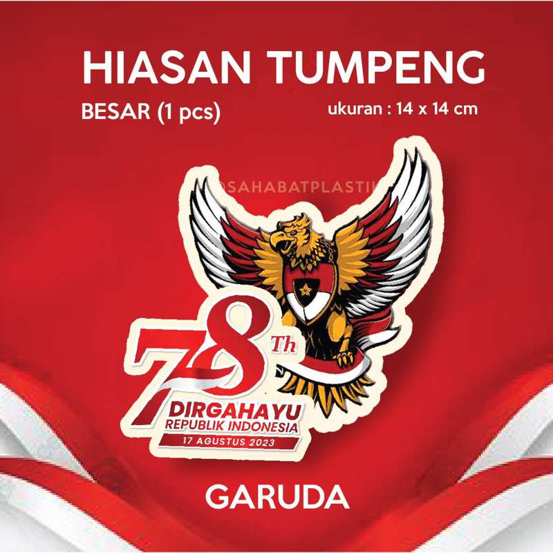 Jual HIASAN TUMPENG AGUSTUSAN / TOPER KUE DIRGAHAYU RI / HIASAN HUT RI ...