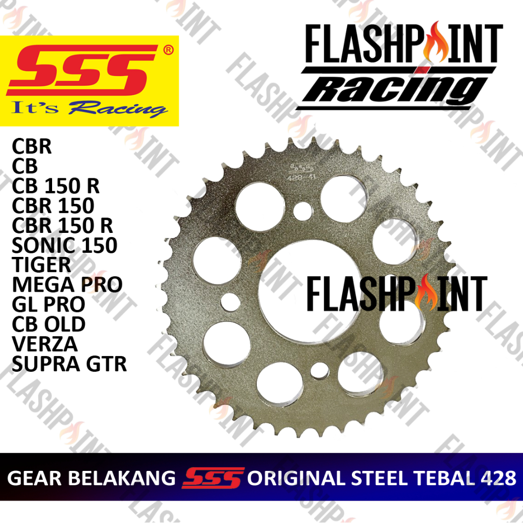 Jual (BISA COD) GIR GEAR BELAKANG 428 SSS MP ORIGINAL MEGAPRO CB CBR CBR 150 CB150R SONIC 150 ...