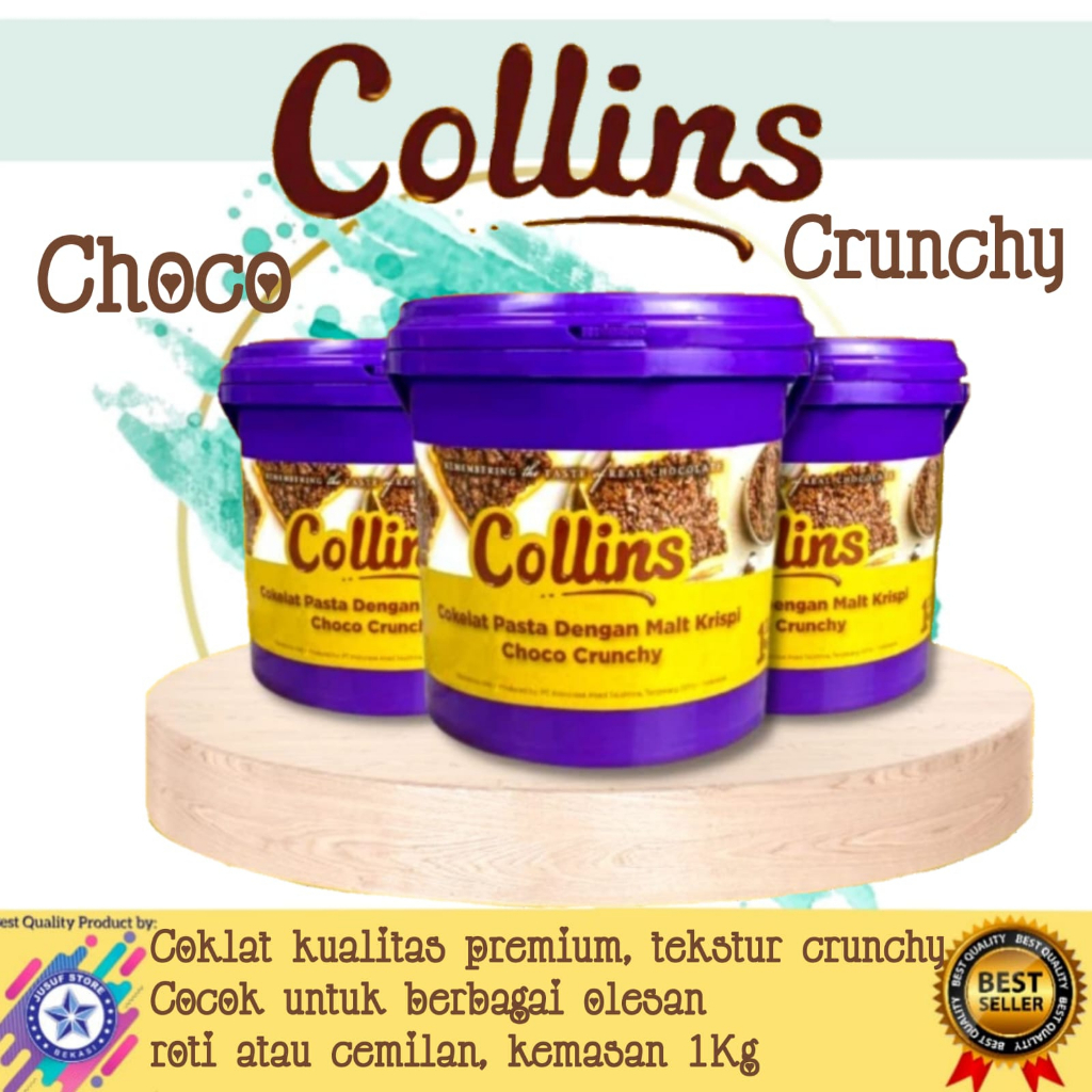 Jual Collins Choco Crunchy 1kg Selai Coklat | Shopee Indonesia