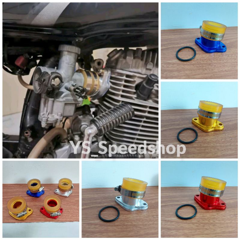 Jual Manipol intake karet teflon karbu karbulator Tiger PE 24/26/28/30/32/34 PWK 24/26/28/30/32 ...