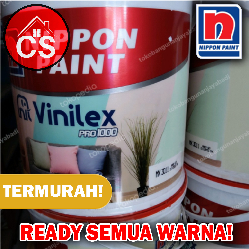 Jual Vinilex PRO 1000 4,5kg Cat tembok bs kirim gojek grab | Shopee ...