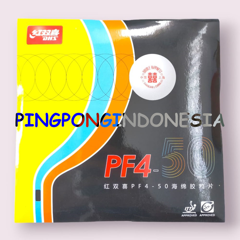 Jual DHS PF4 - 50 - Rubber Karet Pingpong Tenis Meja Bat Bet PF4 50 PF450 | Shopee Indonesia