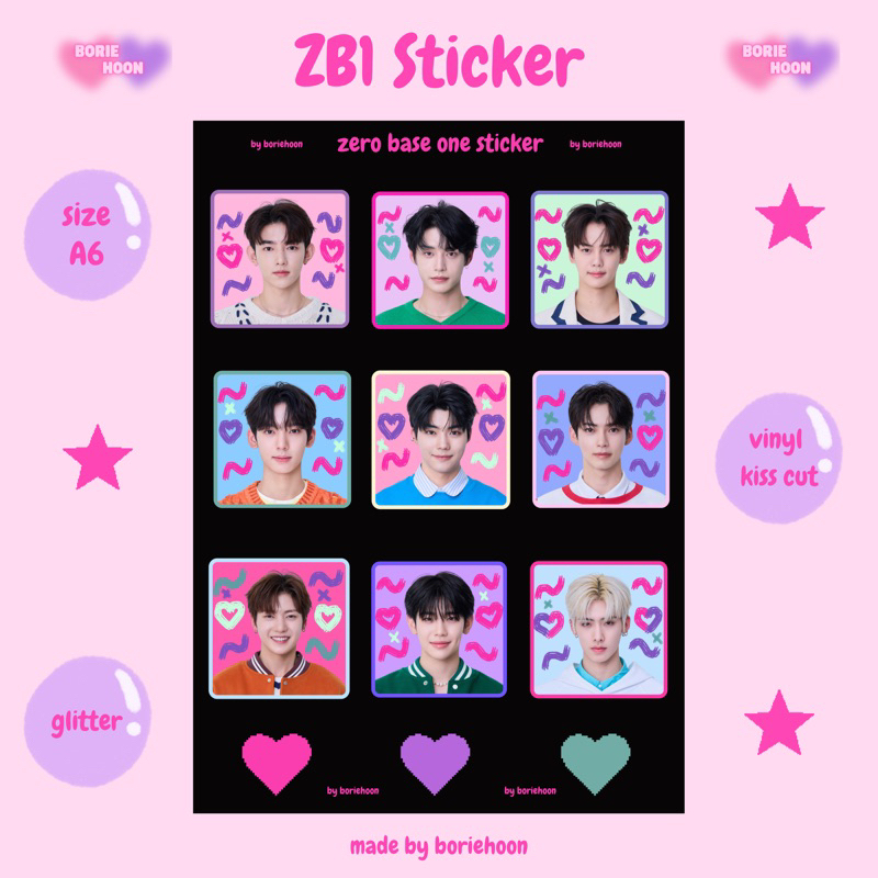 Jual Zero Base One Sticker Deco ZB1 Boys Planet (pre order) | Shopee Indonesia