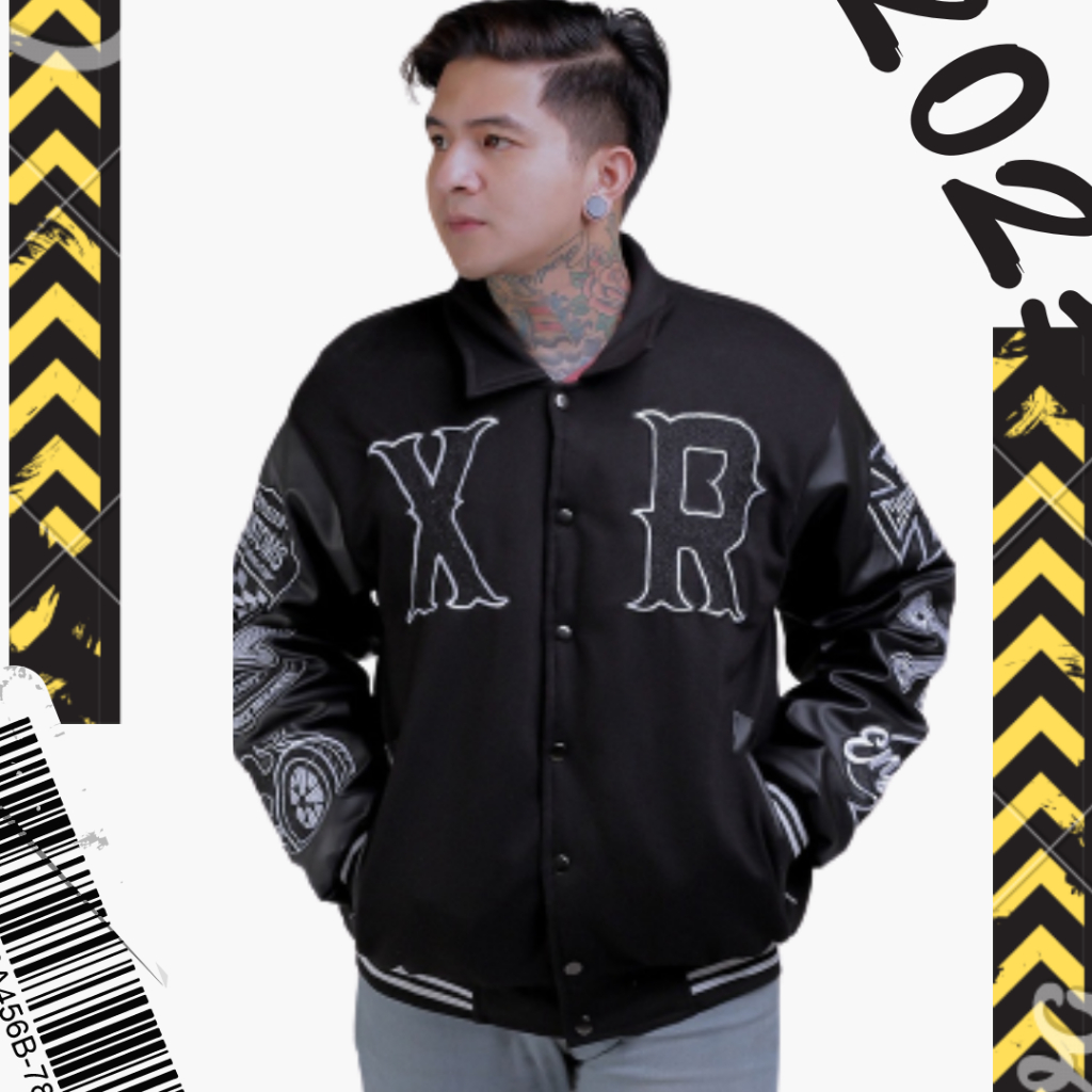 Jual Jaket Varsity Pria Cowok Laki Laki Touring Sunmori Motor ...