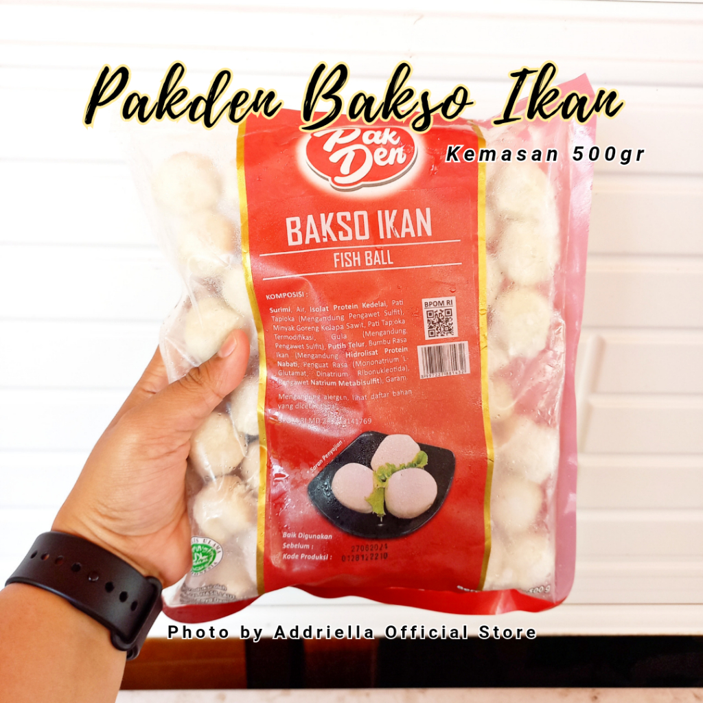 Jual ADDRIELLA Pak Den Bakso Ikan 500gr | Pak Den/Frozenfood/Frozenfood ...