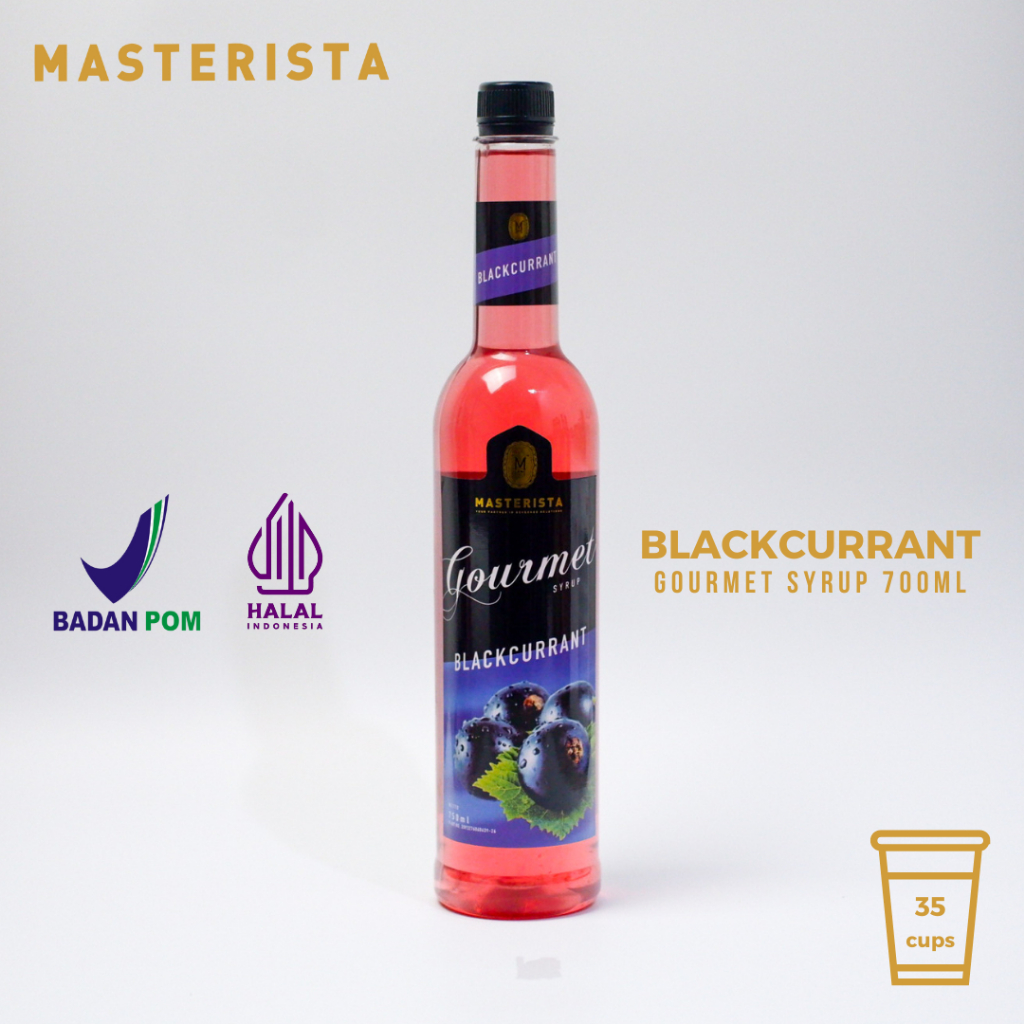 Jual Masterista Sirup Blackcurrant 750 ml (FREE RECIPE MENU STARS ...