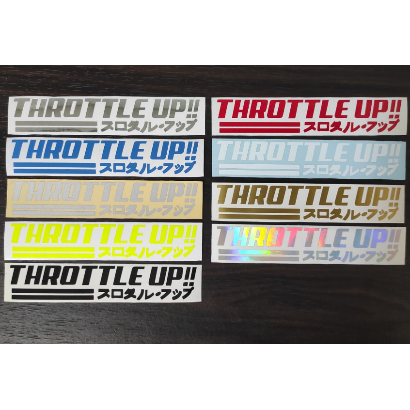 Jual Stiker throttle up | Stiker Cutting visor helm throttle up ...