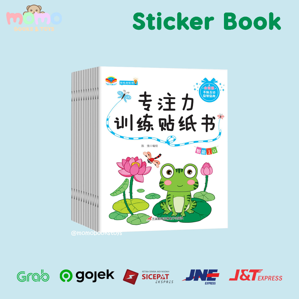 Jual [MOMO] SB02 NEW Sticker Book / Buku Stiker Anak / Buku Tempel ...