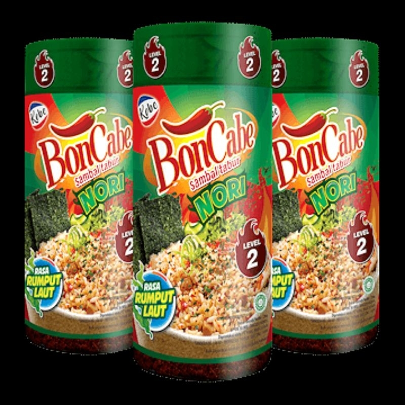Jual BonCabe Sambal Tabur Nori / Rasa Rumput Laut Level 2 | Shopee ...