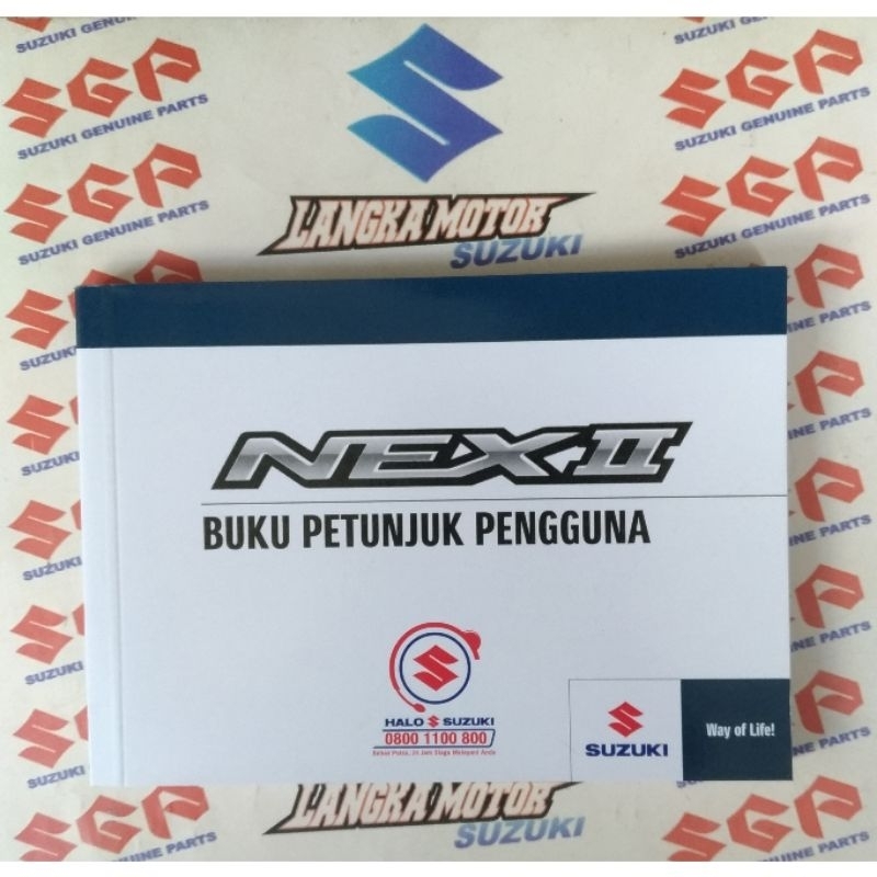 Jual Nex ORI SGP Buku manual owner Petunjuk pengguna Suzuki NEX 2 ...
