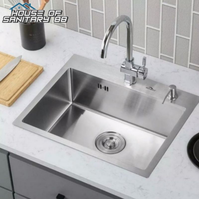 Jual Paket Komplit Kitchen sink ONAN GOLDEN HAND 5040 Stainless/ Bak ...
