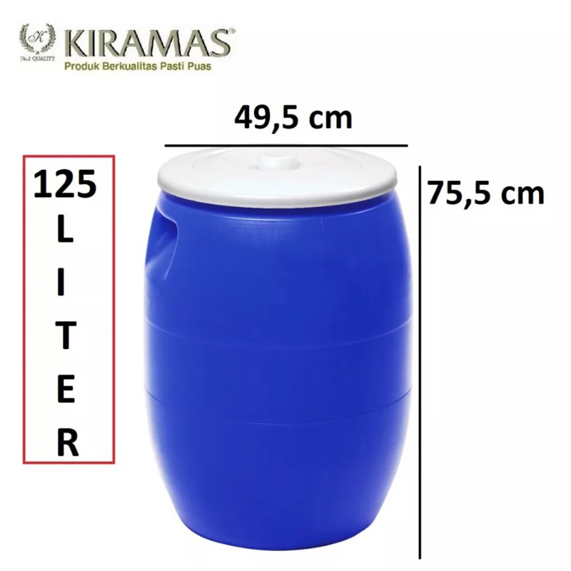 Jual Tong Air Besar / Drum Plastik Besar / Tong Air Serbaguna 266 Lt ...