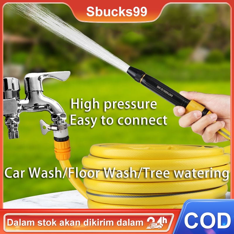 Jual High Pressure Car Wash Water Gun Telescopic Water Hose Tap Water ...