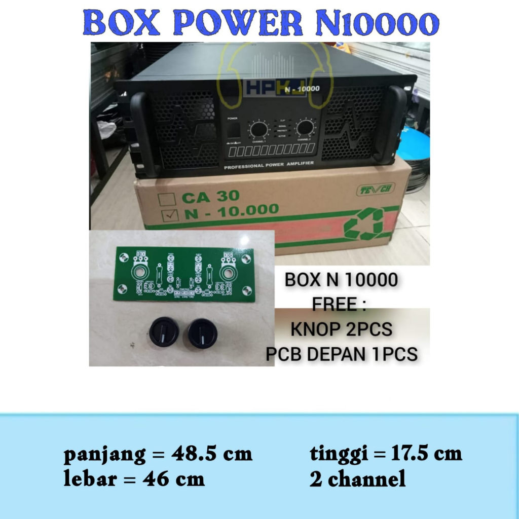 Jual BOX POWER AMPLIFIER 2 channel N 10000 Box power amplifier 4u ...