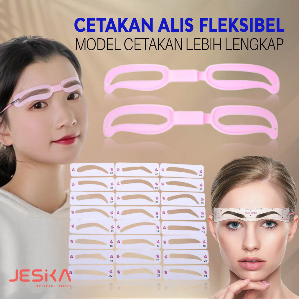 Jual Cetakan alis mata wanita cewek praktis instan anti ribet plastik ...
