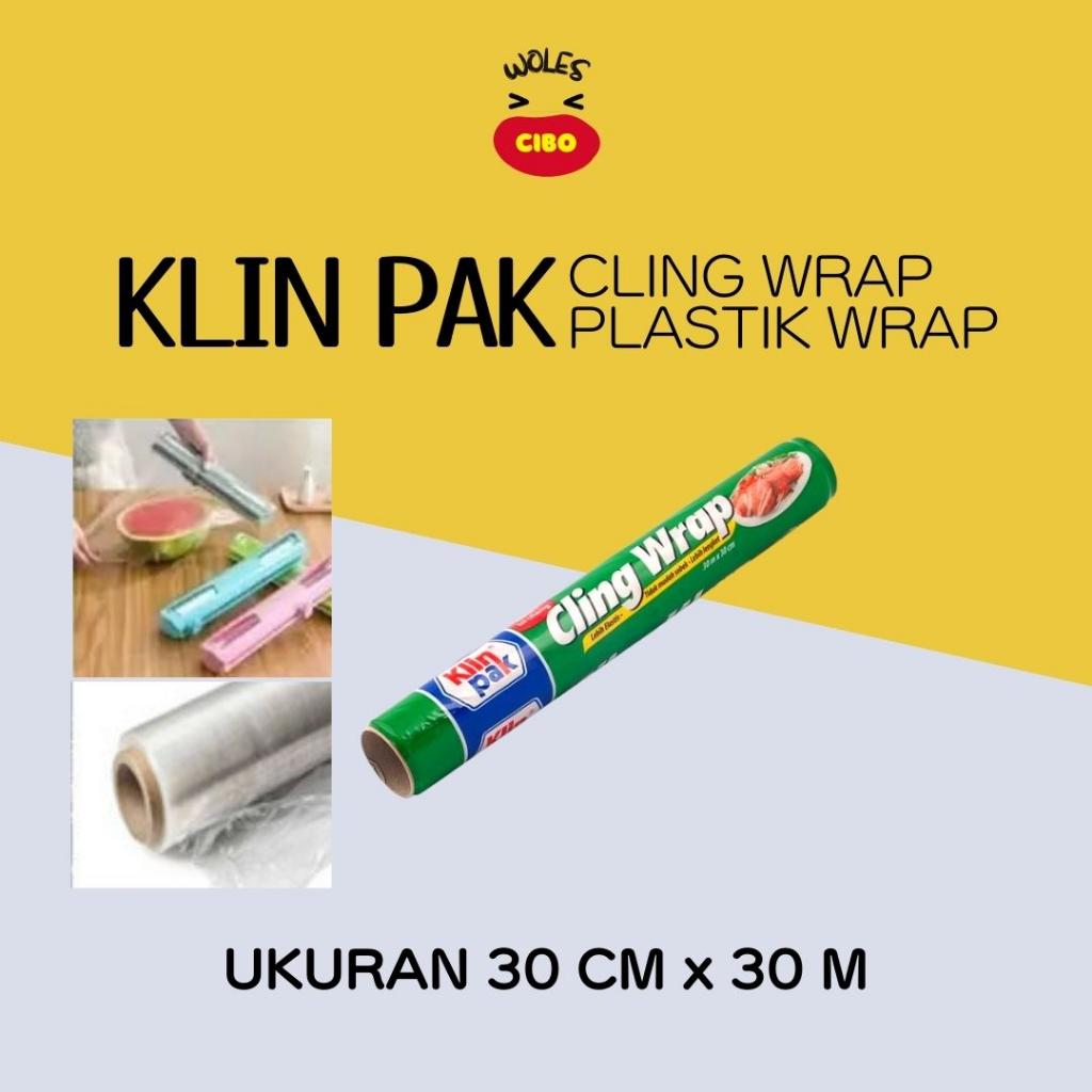 Jual Klin Pak Cling Wrap Refill 30cm x 30m Plastik Wrap Pembungkus ...