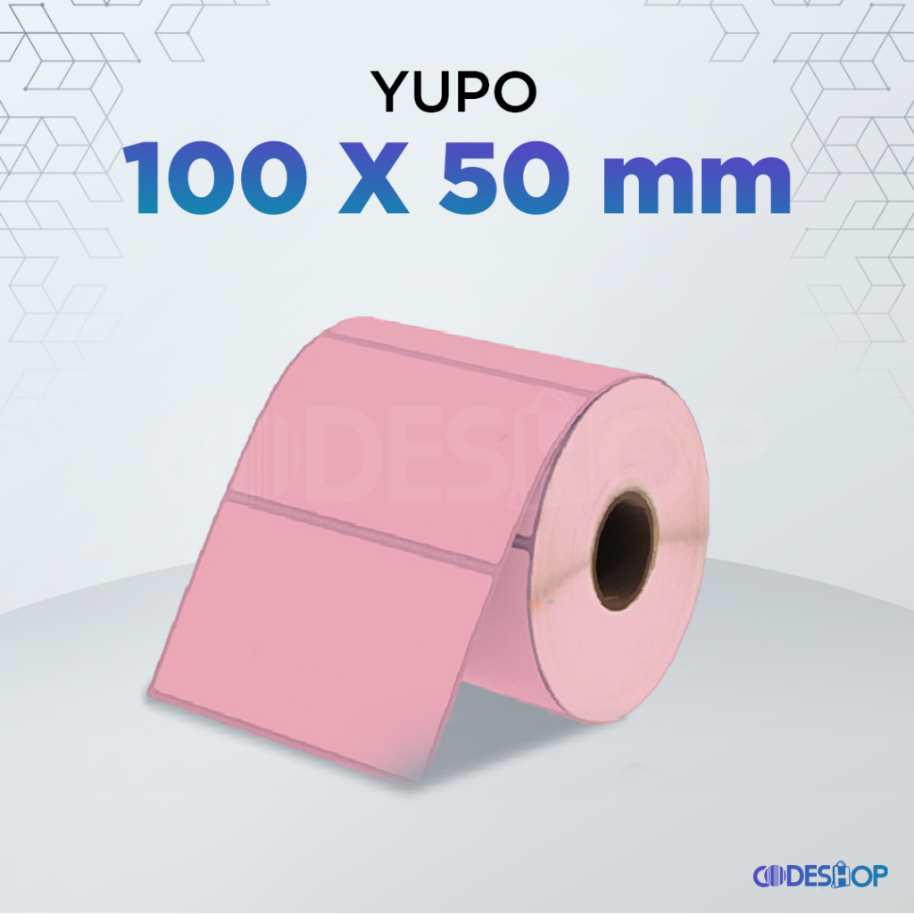 Jual Label Yupo 100 x 50 Custom Warna Blush 1 Line Isi !000 Pcs ...