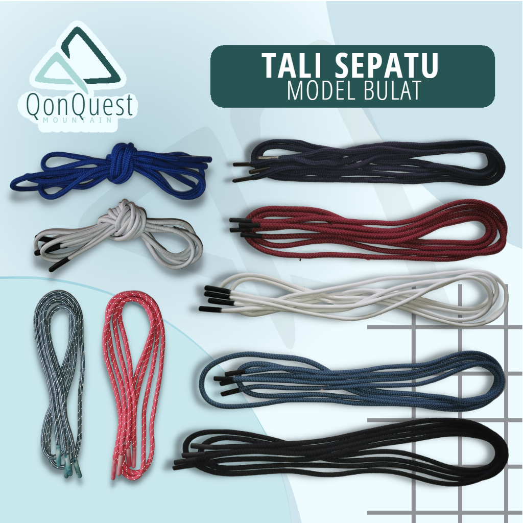 Jual Tali sepatu pdh hitam - tali sepatu hitam bulat panjang 120 cm ...