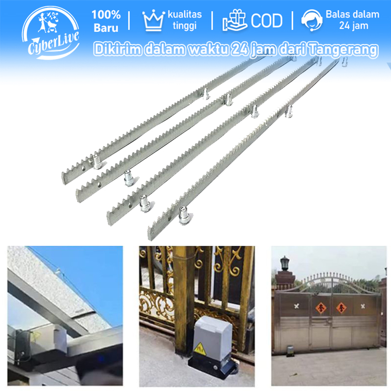 Jual 4pcs 1m Rel Pintu Geser Gear Rack Sliding Gate Rel Besi Mesin ...