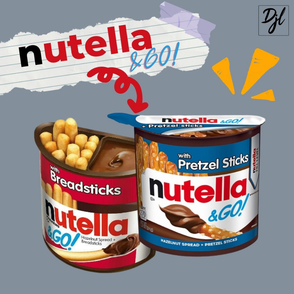 Jual Nutella & Go Malted Breadstick 52g Biskuit Stik dengan Cokelat ...