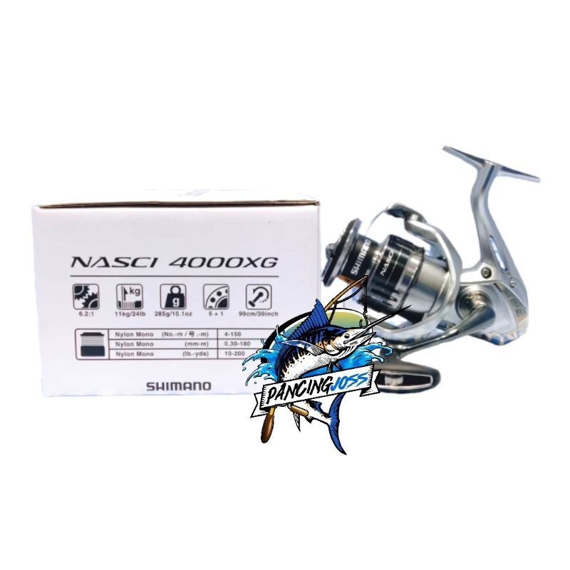 Jual Reel Shimano NASCI 4000XG NEW 2021 POWER HANDLE | Shopee Indonesia