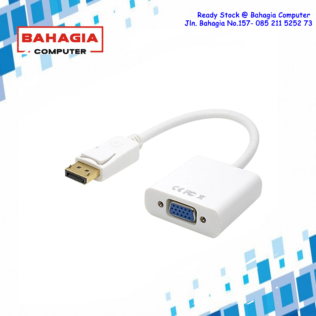 Jual CONVERTER DISPLAYPORT TO VGA | Shopee Indonesia