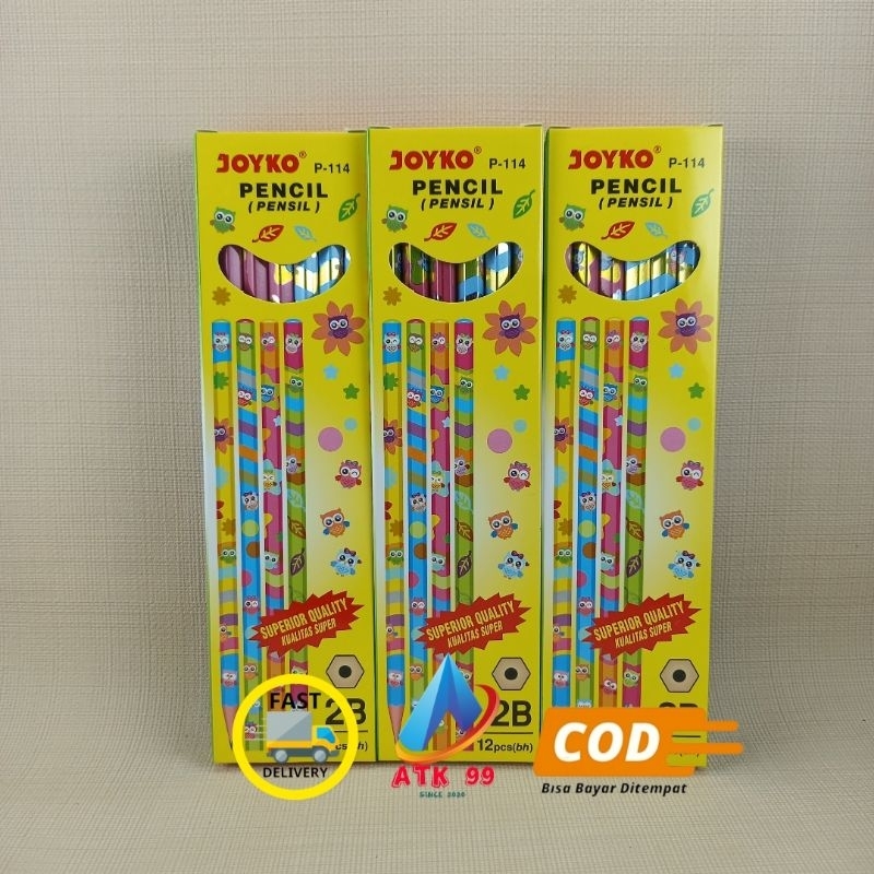 Jual Pensil ANIMAL JOYKO 12pcs/Pencil 2B JOYKO P-114/Pensil 2B Computer ...