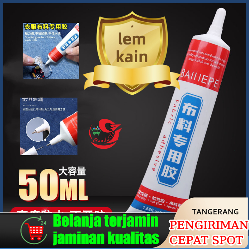 Jual Lem kain Kuat Tahan Air Adalah Lem Khusus Untuk Kain Kulit Cair ...